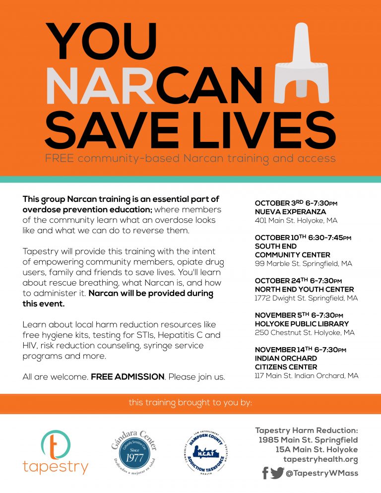 Community Based Narcan Training and Access | Hampden District Attorney